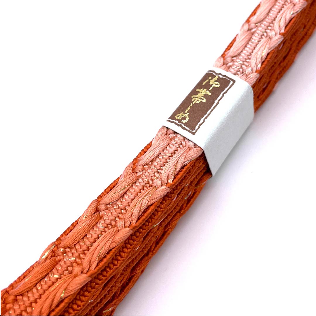 [Recycled Kimono] (New old stock) Obijime (belt tying) Pure silk ...