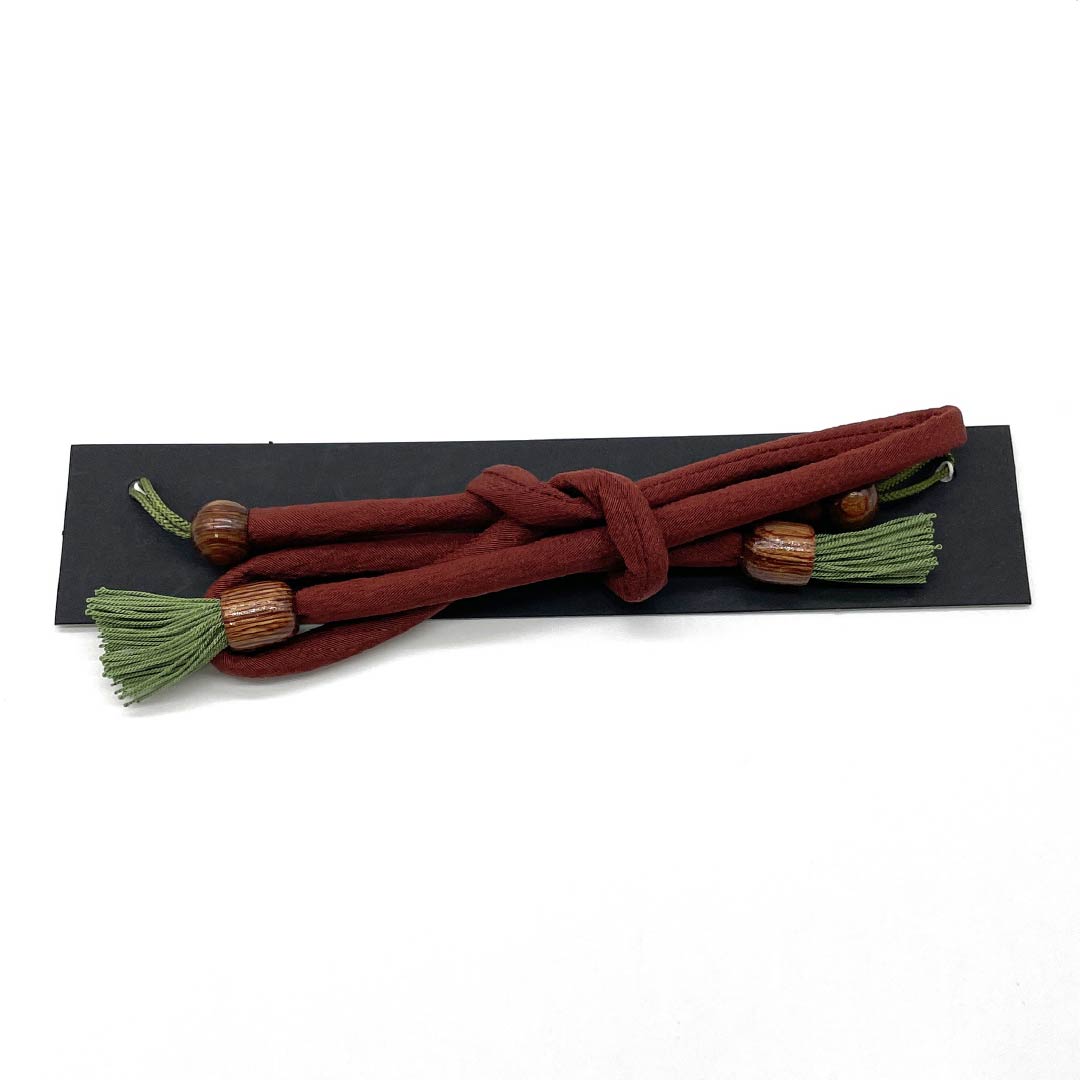 Recycled Kimono Haori Cord, Pure Silk, New Rank, Casual, Copper-Colored ...